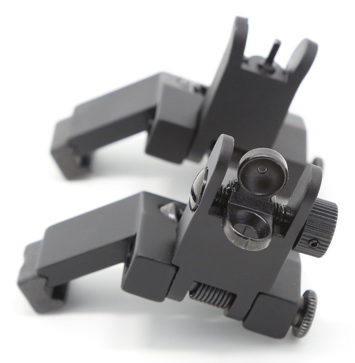 45 Degree Offset Front and Rear Backup Iron Sights - Flip-Up and Fixed ...