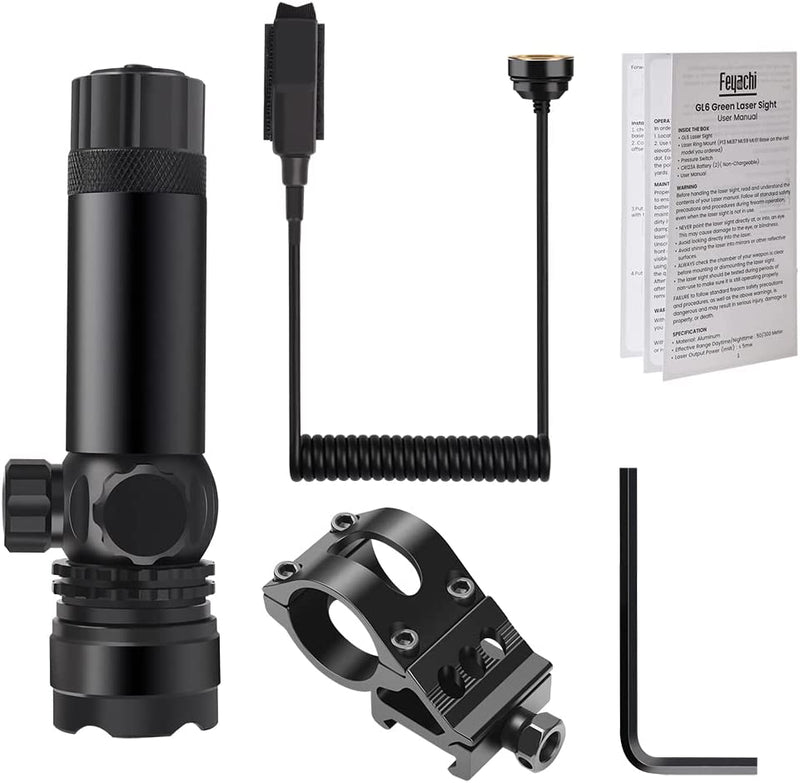 Feyachi GL6 Tactical Green Laser Sight with Versatile Mounting ML59 M- - SFT2 Tactical