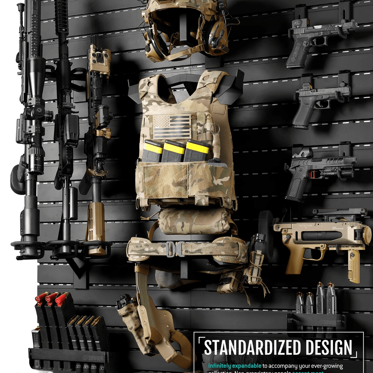 Wall Rack System Armor Rack | Heavy-Duty Tactical Plate Carrier Storage ...