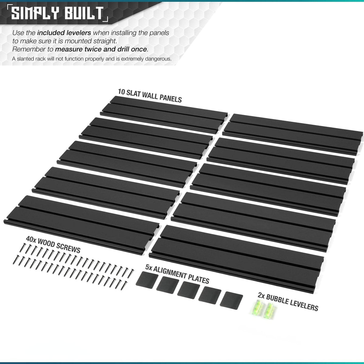 Wall Rack System - Panels Only Package - SFT2 Tactical