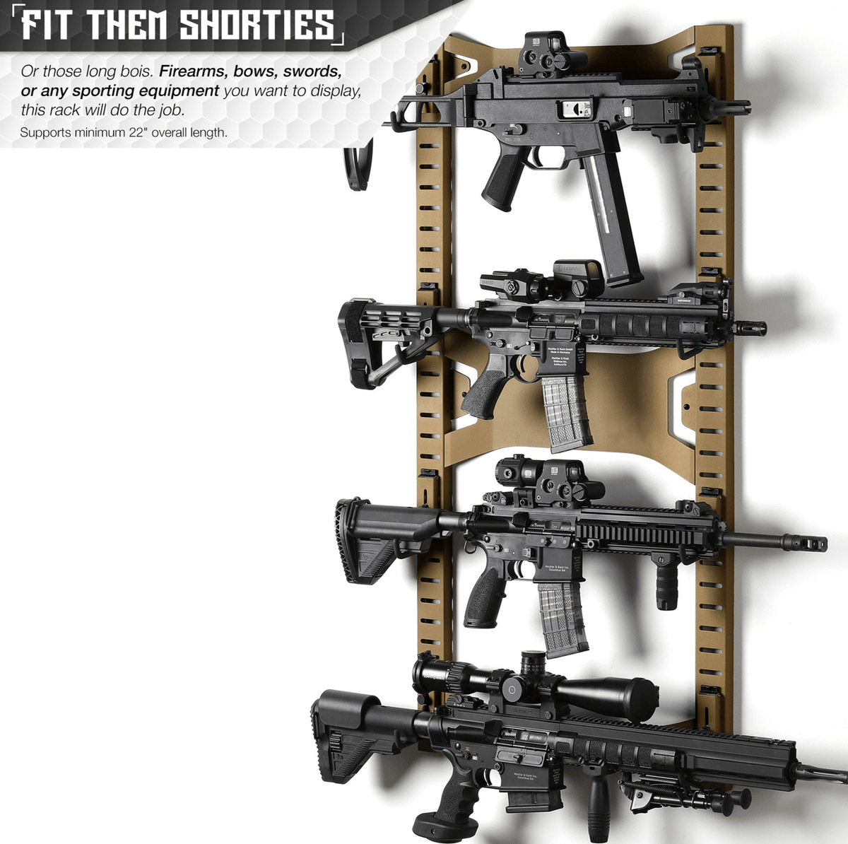 2A-Display Package | TACTICAL GEAR RACK | HORIZONTAL WALL RACK | SFT2 ...