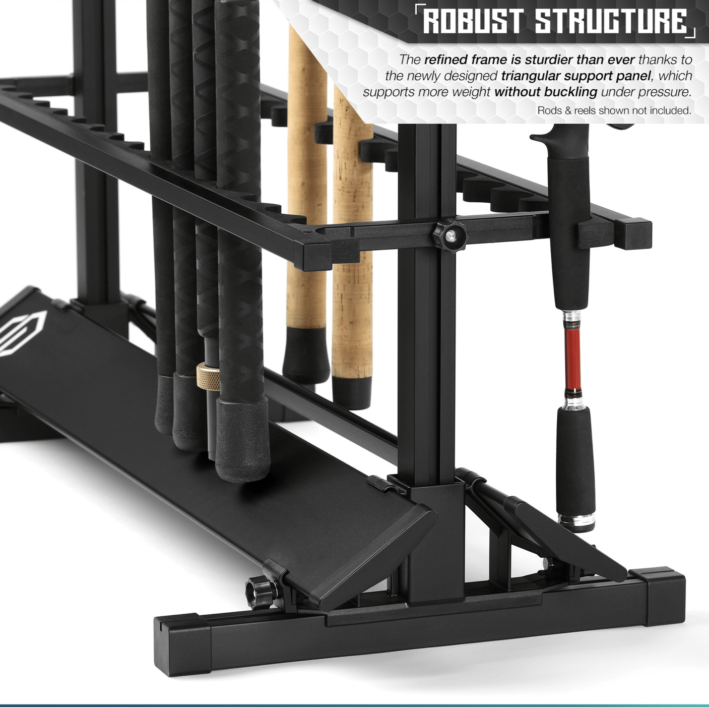 Fishing Pole Aluminum Rack (3 Sizes) - SFT2 Tactical