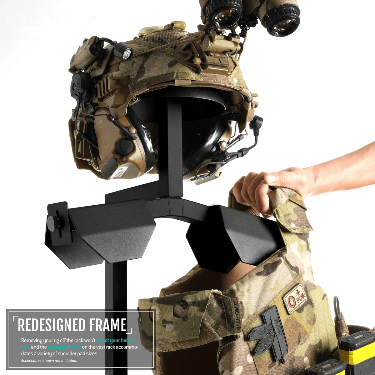Tactical Gear Stand Gen 2 | Plate Carrier & Rifle Display | SFT2 Tactical