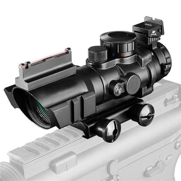 Compact 4x32 Scope with Fiber Optic Front Sight - SFT2 Tactical